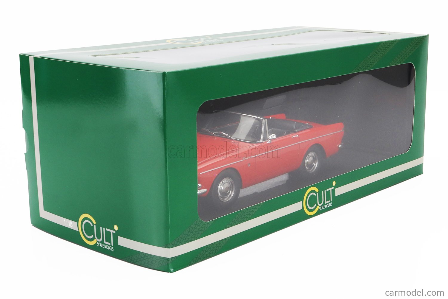 CULT-SCALE MODELS CML204-2 Scale 1/18 | SUNBEAM TIGER 260 MKI CABRIOLET OPEN 1964 RED