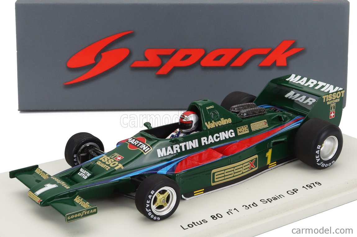 SPARK-MODEL S4240 Echelle 1/43 | LOTUS F1 80 TEAM MARTINI RACING N 1 ...