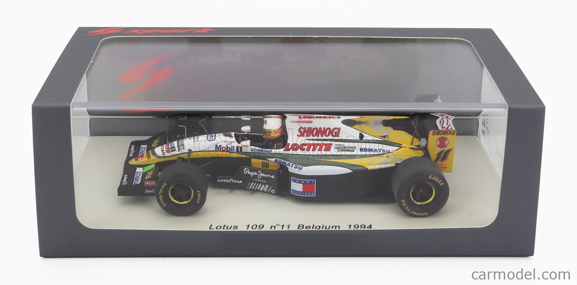 SPARK-MODEL S1679 Scala 1/43 | LOTUS F1 109 N 11 BELGIUM GP 1994 ...