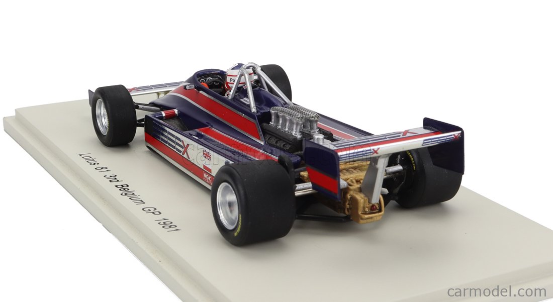 SPARK-MODEL S4287 Scale 1/43 | LOTUS F1 81 N 12 3rd BELGIUM GP 1981 ...
