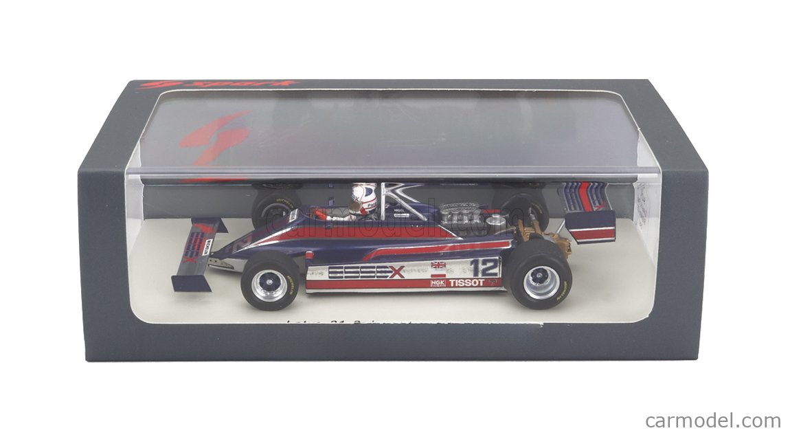 SPARK-MODEL S4287 Scale 1/43 | LOTUS F1 81 N 12 3rd BELGIUM GP 1981 ...