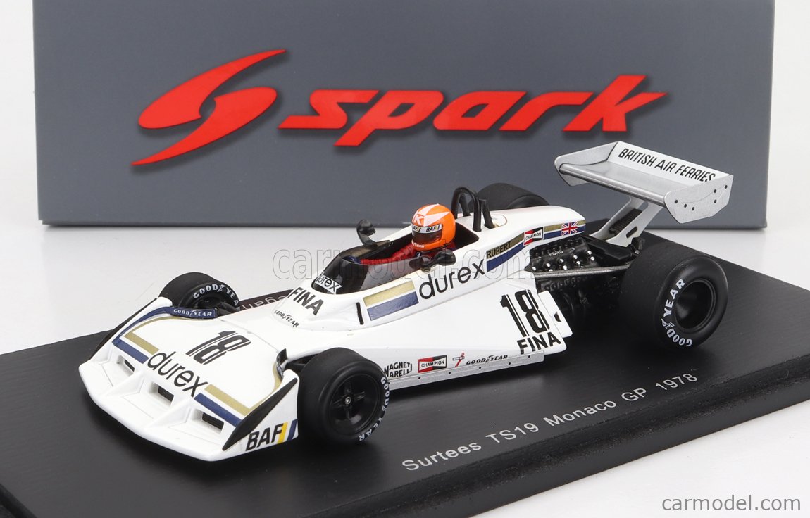 SPARK-MODEL S4012 Escala 1/43 | SURTEES F1 TS19 N 18 MONACO GP 1978 ...