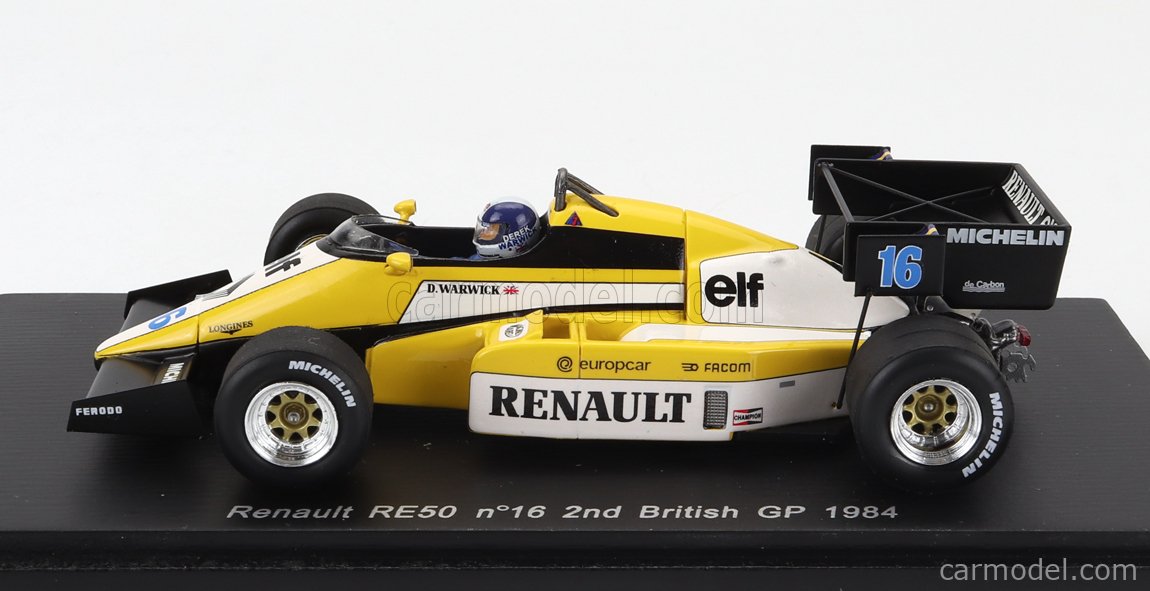 SPARK-MODEL S3850 Echelle 1/43 | RENAULT F1 RE50 N 16 2nd GP BRITISH ...