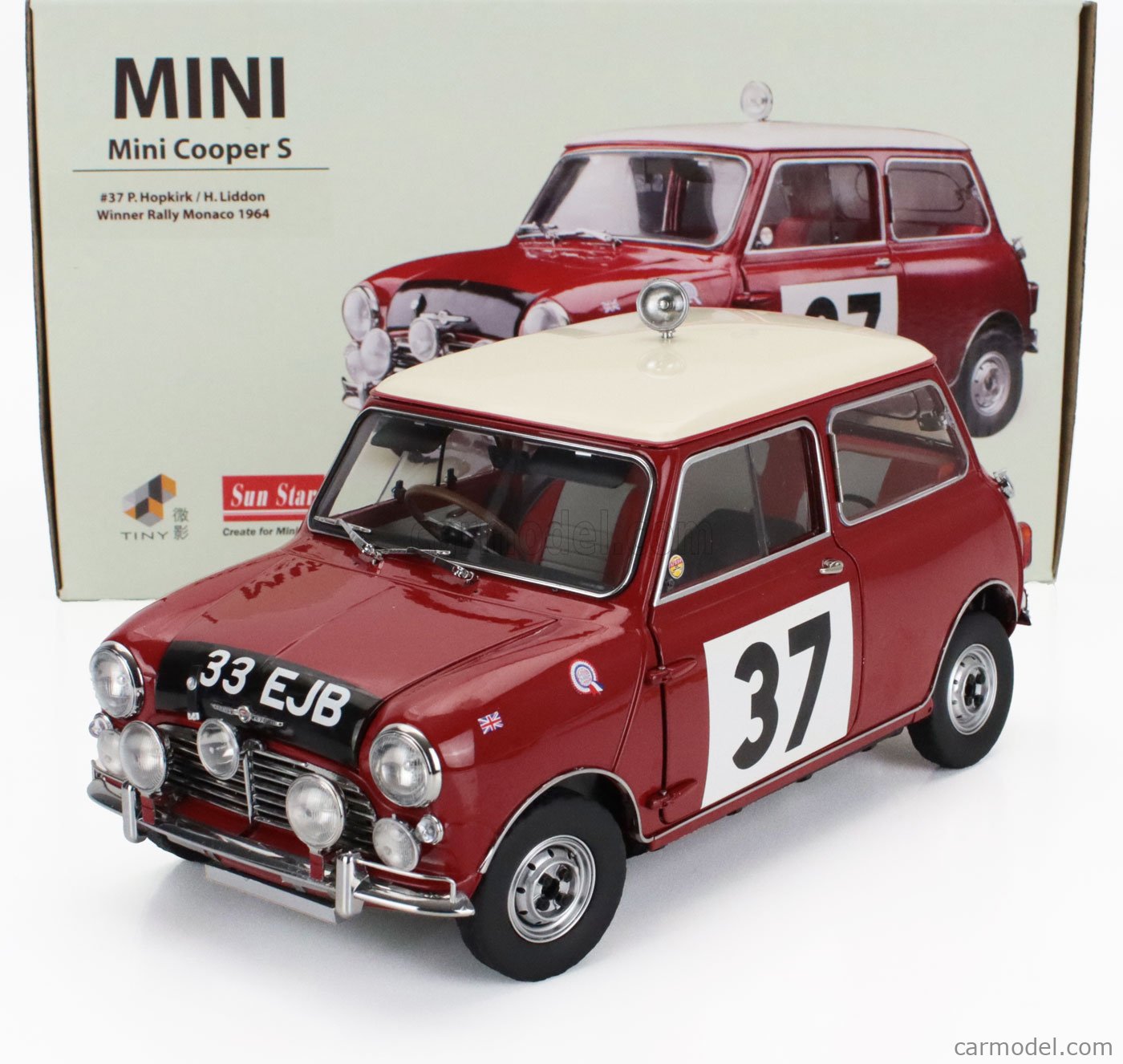 SUN-STAR 05326 Масштаб 1/12 | MINI MINI COOPER S N 37 WINNER RALLY ...
