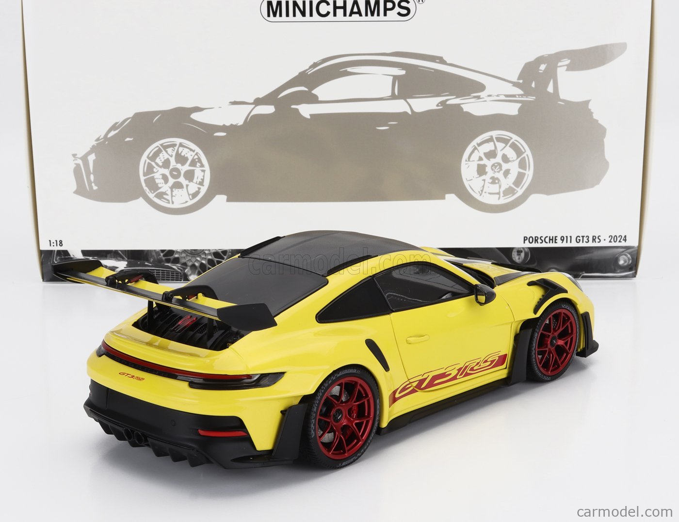 MINICHAMPS 110062025 Scale 1/18 | PORSCHE 911 992 GT3 RS COUPE WEISSACH PACKAGE 2024 - RED ...
