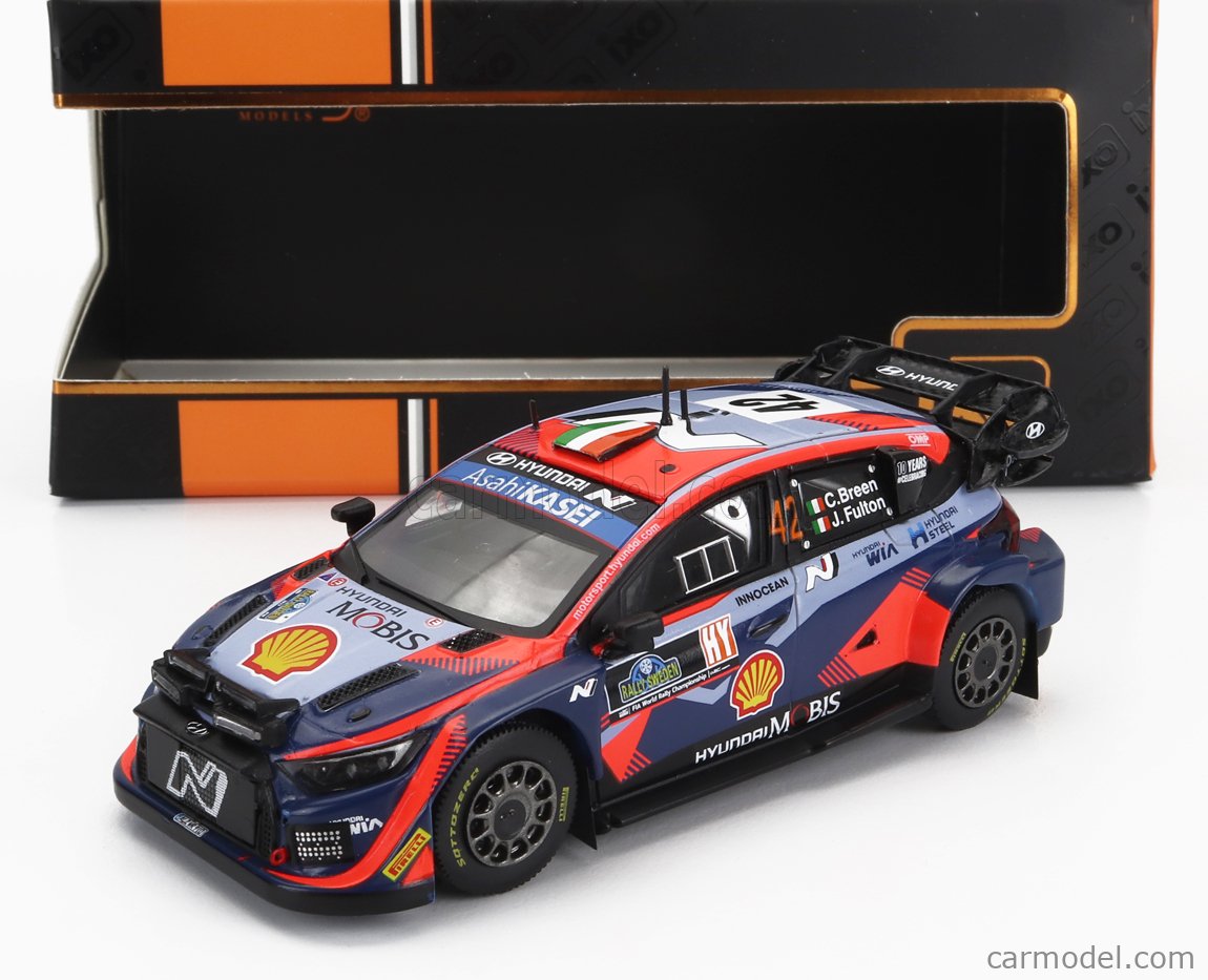 IXO-MODELS RAM894.22 Scale 1/43 | HYUNDAI i20 N RALLY1 TEAM SHELL MOBIS ...