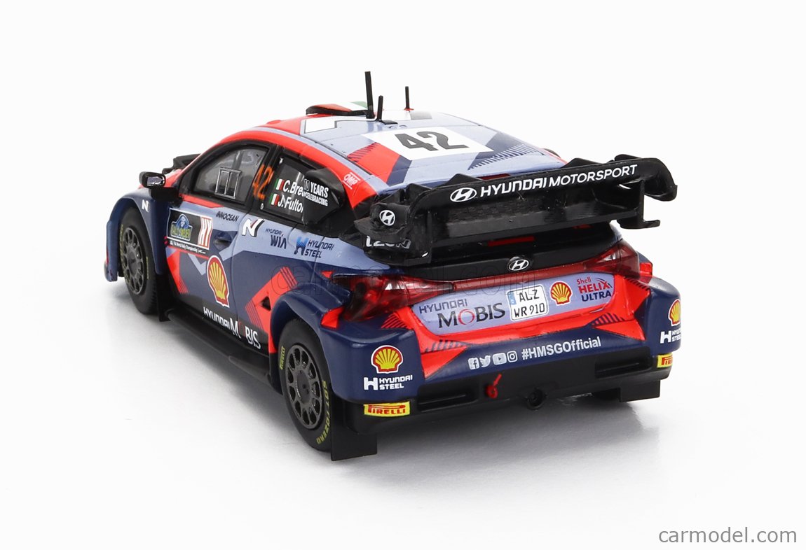 IXO-MODELS RAM894.22 Scale 1/43 | HYUNDAI i20 N RALLY1 TEAM SHELL MOBIS ...