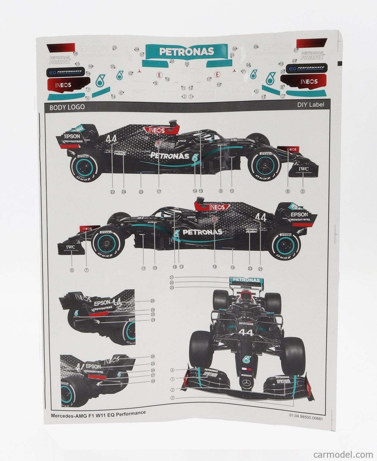 MONDOMOTORS 63706-RC Scala 1/18 | MERCEDES GP F1 W12 MERCEDES M12 EQ ...
