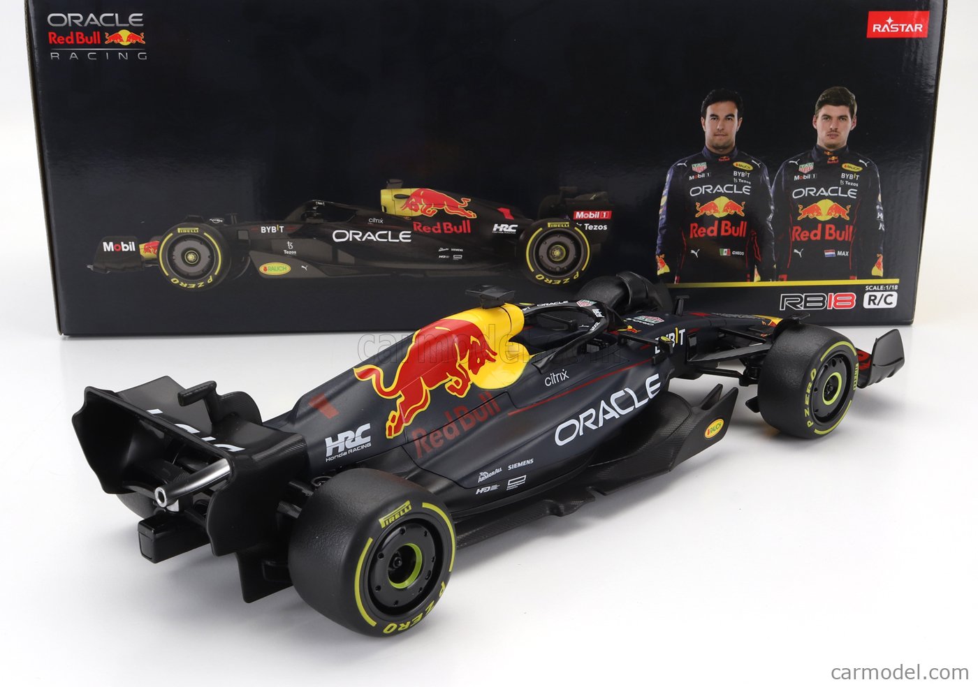 MONDOMOTORS 63772-RC Scala 1/18 | RED BULL F1 RB18 TEAM ORACLE RED BULL RACING N 1 WORLD ...