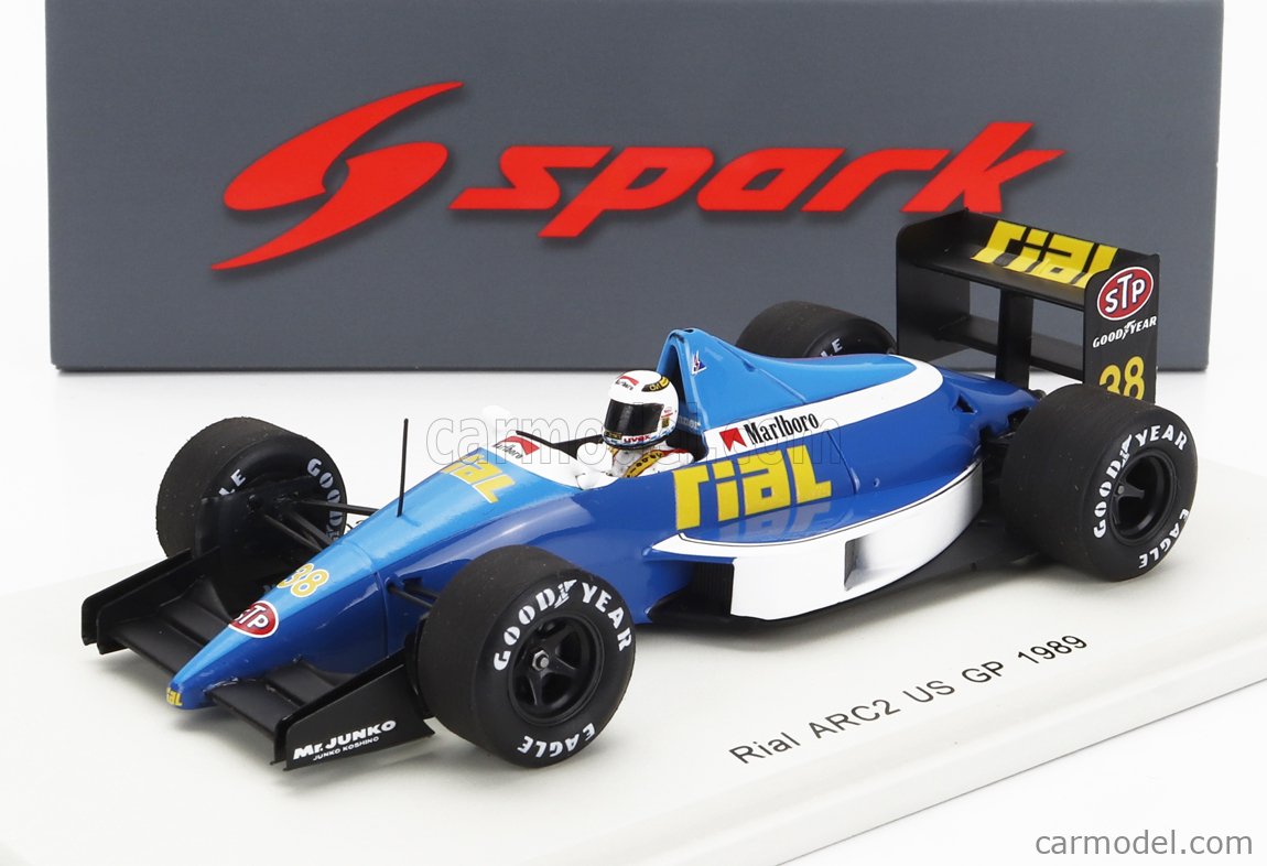 SPARK-MODEL S4312 Escala 1/43 | RIAL F1 ARC2 N 38 USA GP 1989 CHRISTIAN ...