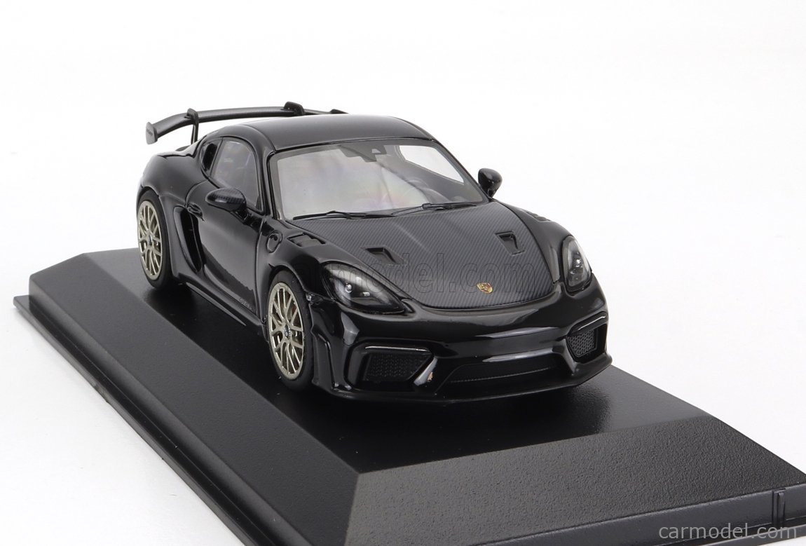 MINICHAMPS 410069700 Scale 1/43 | PORSCHE 718 (982) CAYMAN GT4 RS COUPE 2021 - NEODYME WHEELS BLACK