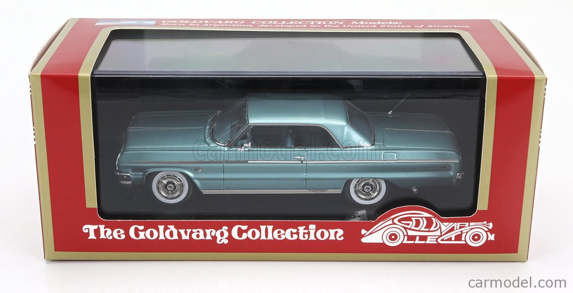 GOLDVARG GC073B Scale 1/43 | CHEVROLET IMPALA CABRIOLET 1964 AZURRE