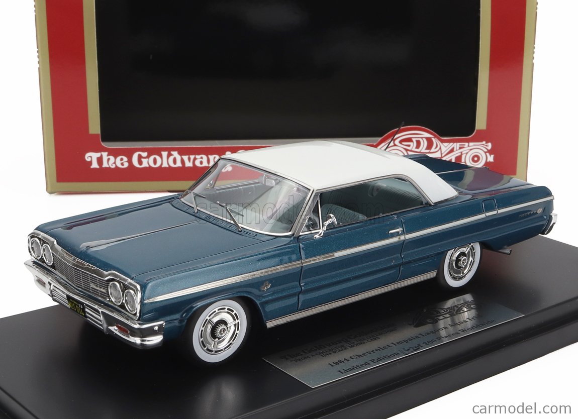 GOLDVARG GC073A Scale 1/43 | CHEVROLET IMPALA CABRIOLET 1964 LAGOON WHITE