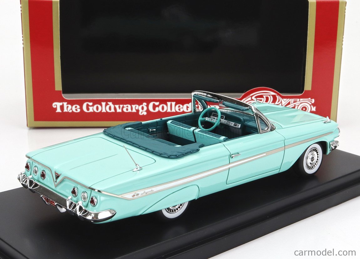 GOLDVARG GC062B Scale 1/43 | CHEVROLET IMPALA CABRIOLET OPEN 1961 GREEN