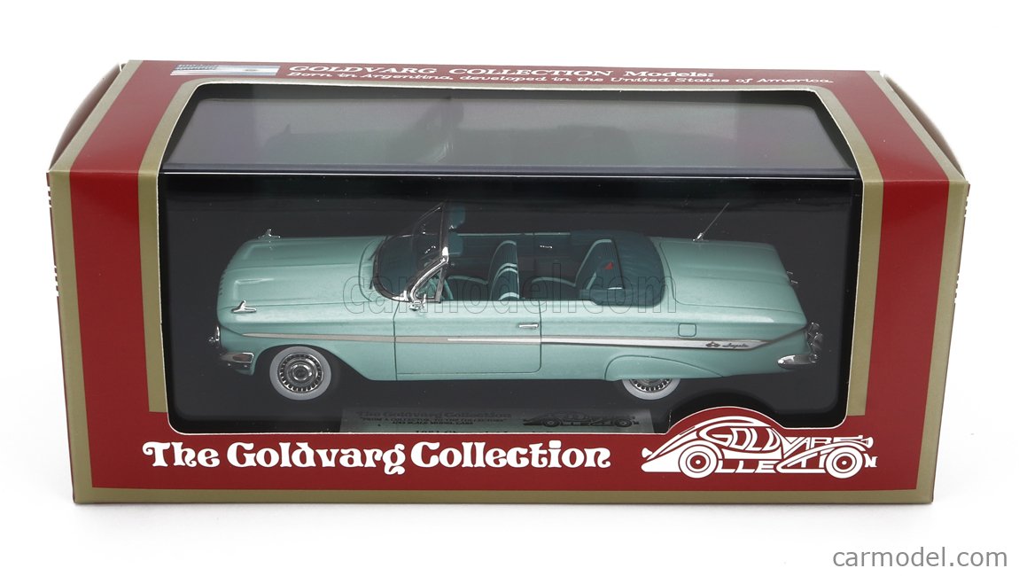 GOLDVARG GC062B Scale 1/43 | CHEVROLET IMPALA CABRIOLET OPEN 1961 GREEN