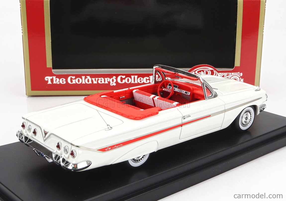 GOLDVARG GC062A Scale 1/43 | CHEVROLET IMPALA CABRIOLET OPEN 1961 WHITE