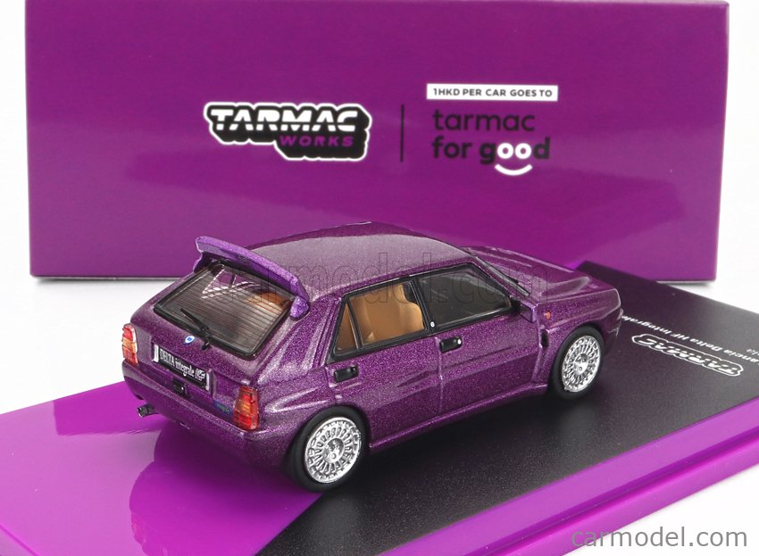 TARMAC T64R-TL049-VI Scale 1/64 | LANCIA DELTA HF INTEGRALE 1992 PURPLE