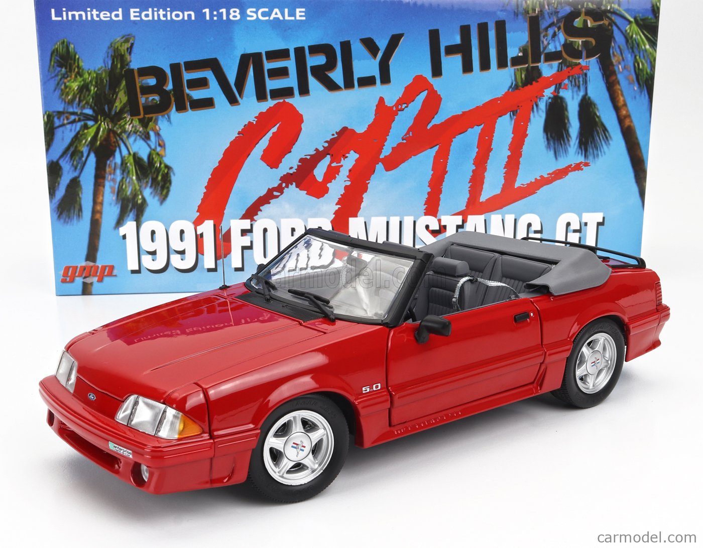GMP 18998 Scale 1/18 | FORD USA MUSTANG GT CABRIOLET 1991 - BEVERLY ...