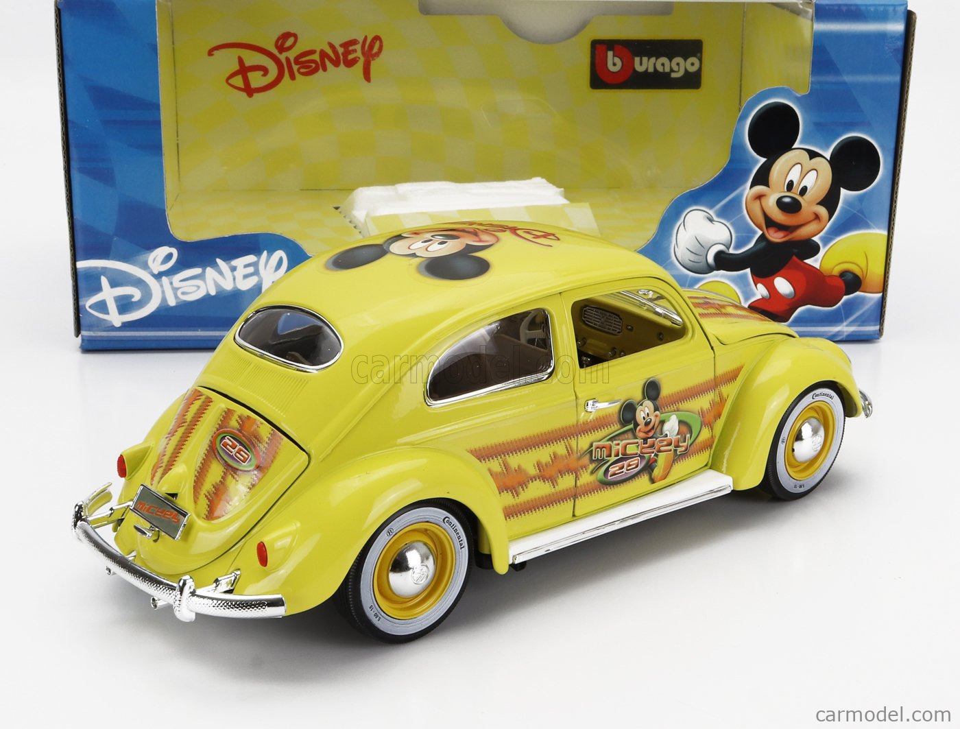 BURAGO 2002 Scale 1/18 | WALT DISNEY VOLKSWAGEN BEETLE AUTO DI TOPOLINO ...
