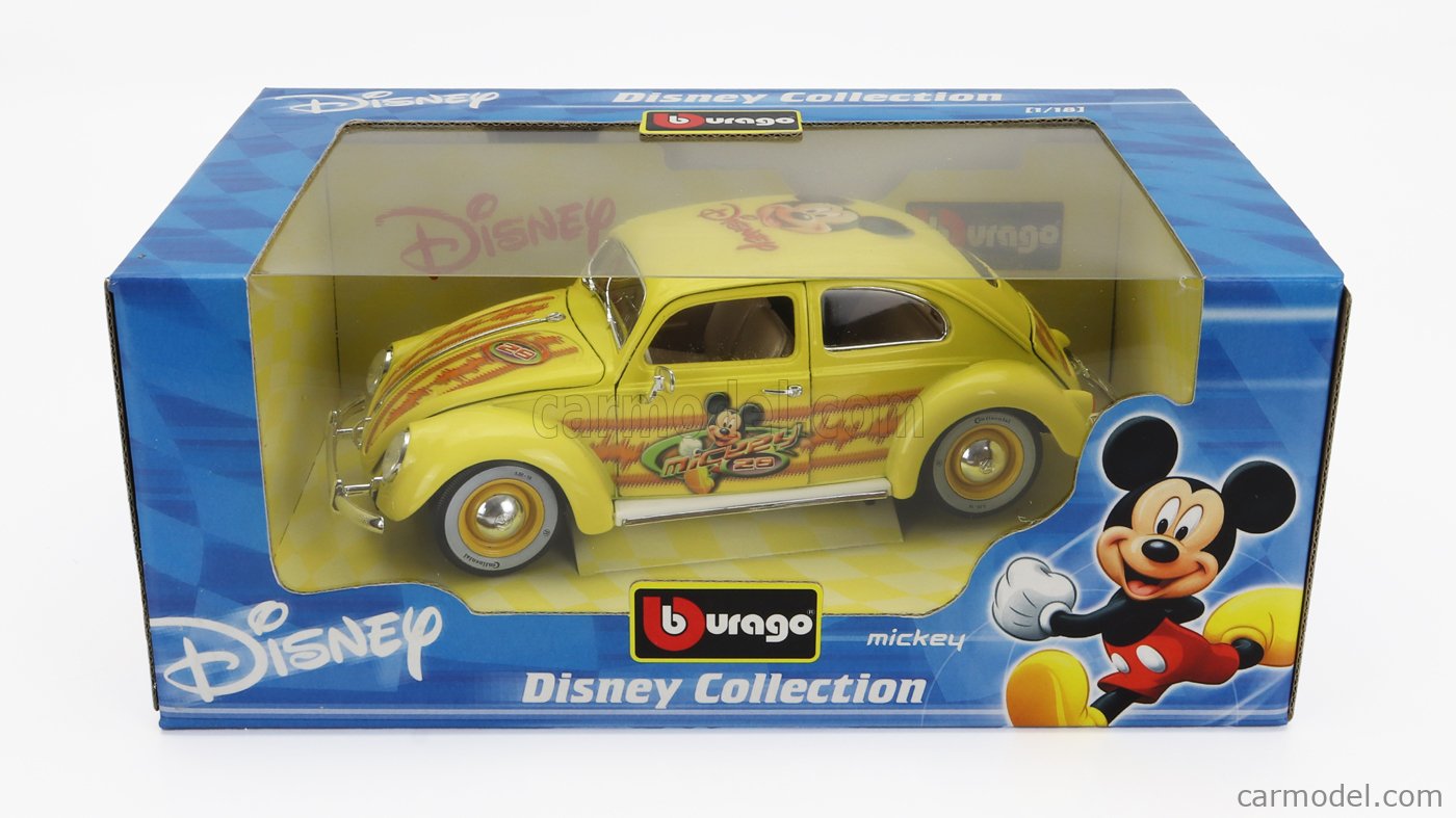 BURAGO 2002 Scale 1/18 | WALT DISNEY VOLKSWAGEN BEETLE AUTO DI TOPOLINO ...