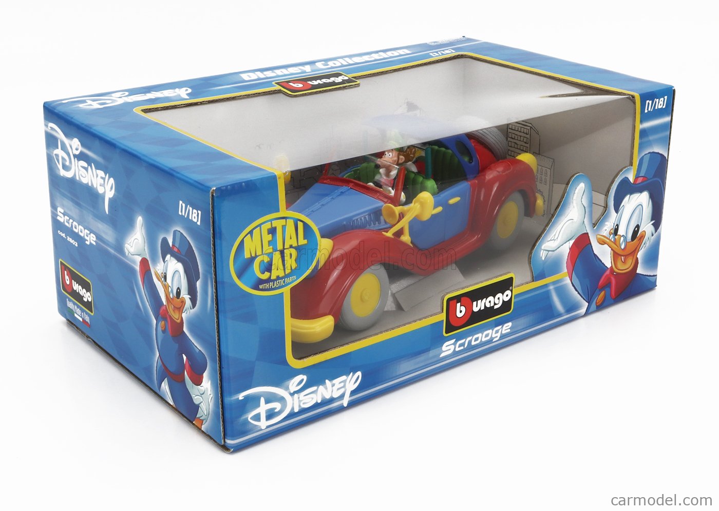 BURAGO 2603 Scale 1/18 | WALT DISNEY AUTO DI ZIO PAPERONE - UNCLE ...