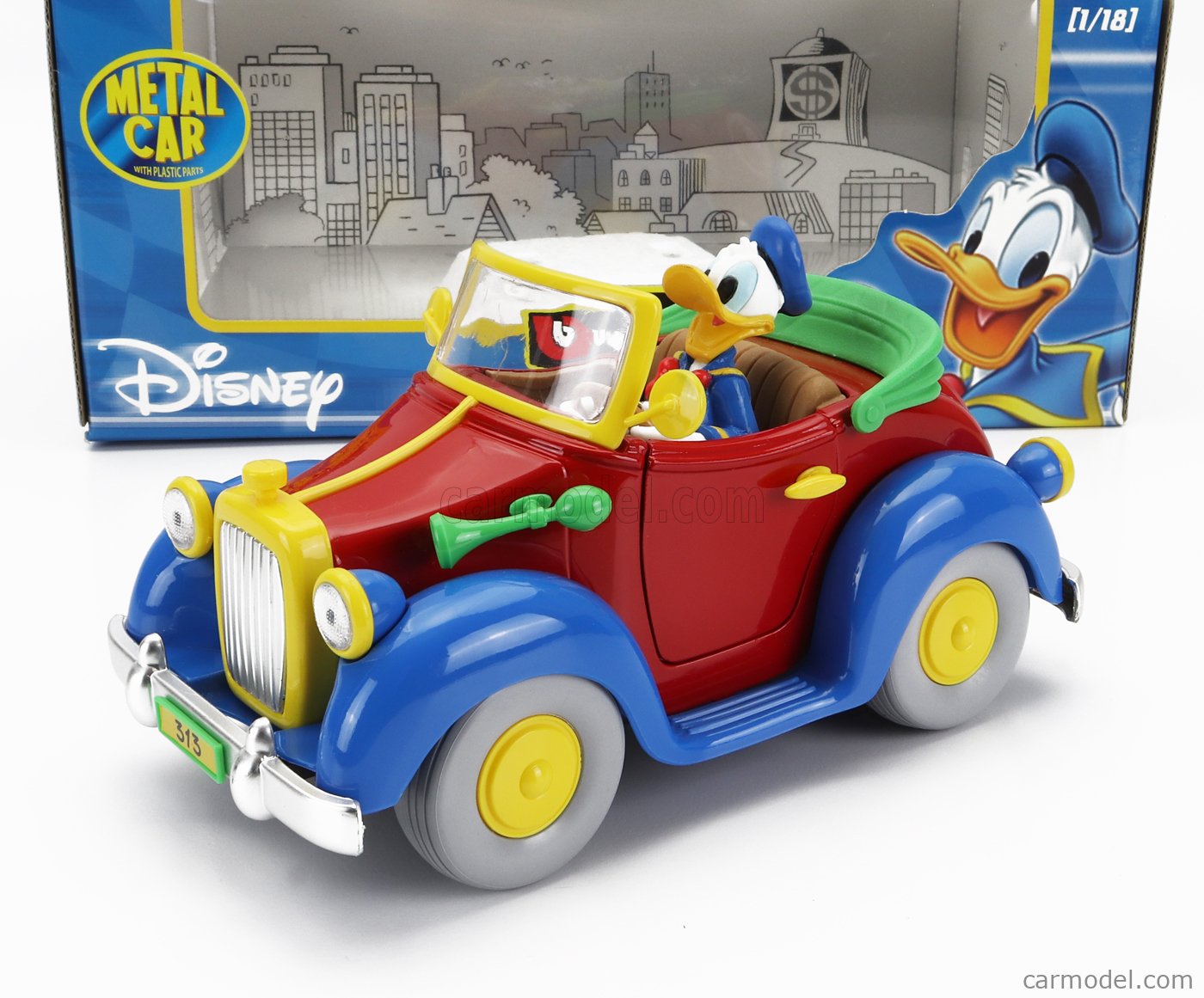 BURAGO 2601 Scale 1/18 | WALT DISNEY AUTO 313 DI PAPERINO - DONALD DUCK ...