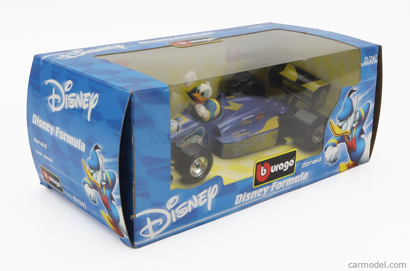 BURAGO 2903 Masstab: 1/24 | WALT DISNEY F1 N 1 RACING DI PAPERINO ...