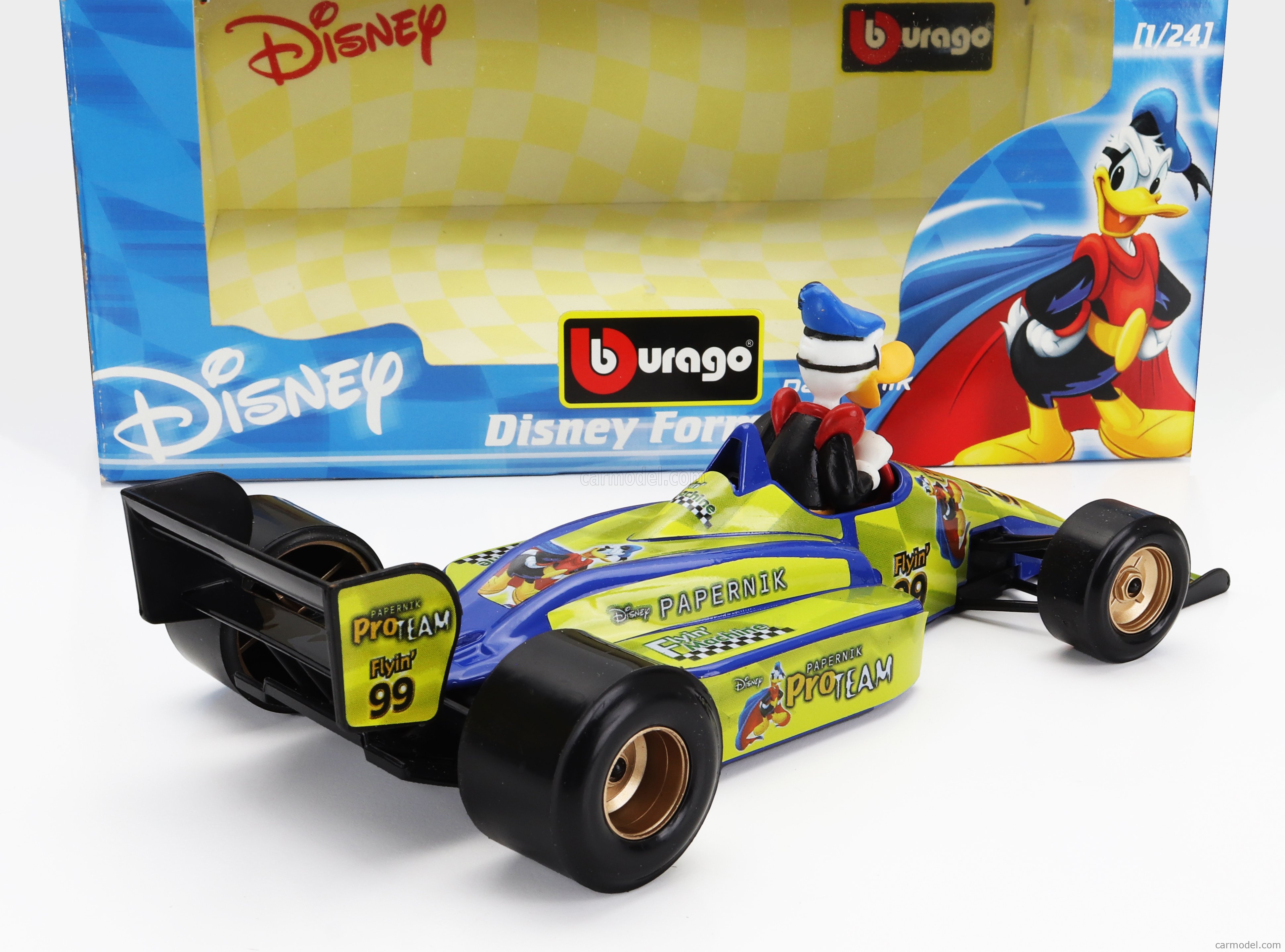 BURAGO 2907 Scale 1/24 | WALT DISNEY F1 N 99 RACING DI PAPERINIK ...