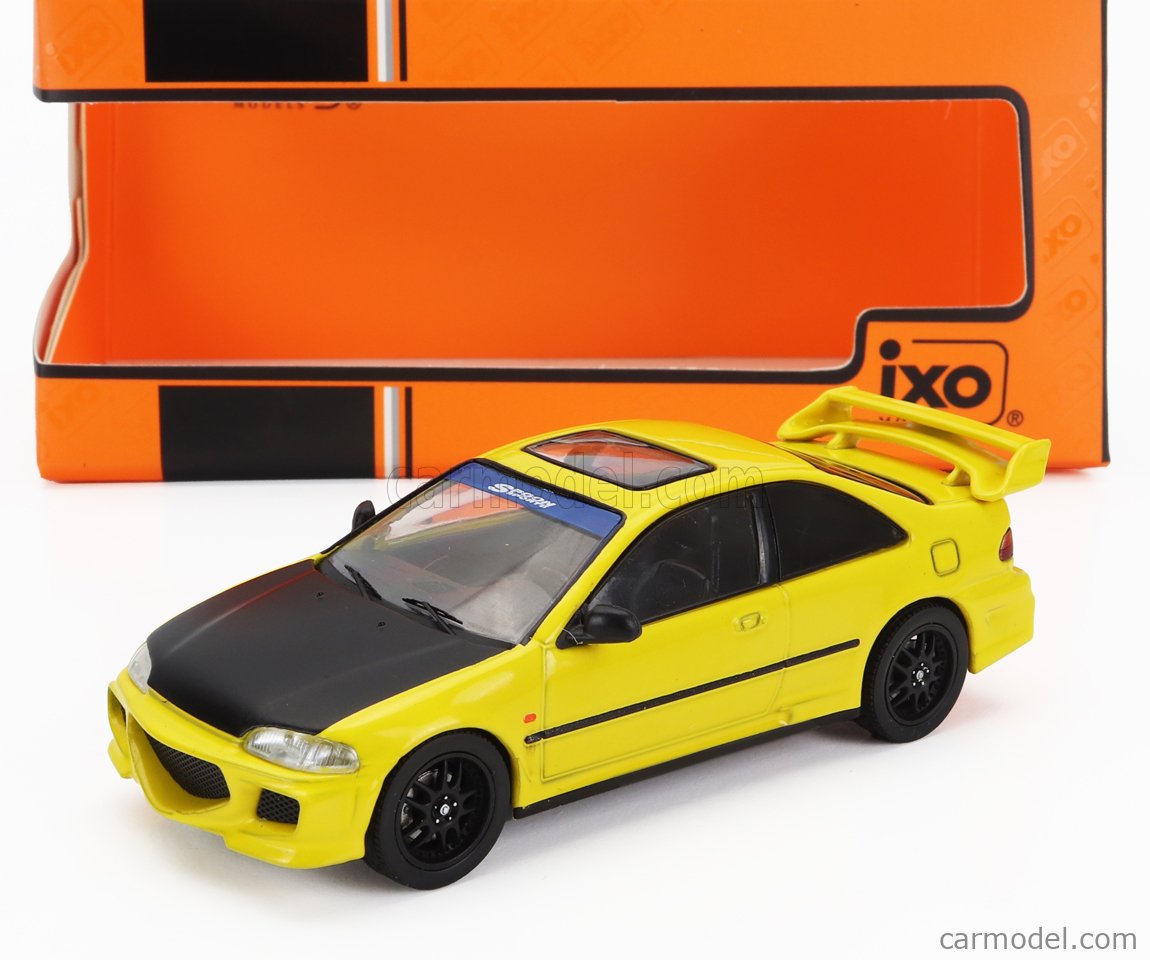 IXO-MODELS CLC528N.22 Scale 1/43 | HONDA CIVIC EJ1 COUPE 1995 YELLOW BLACK