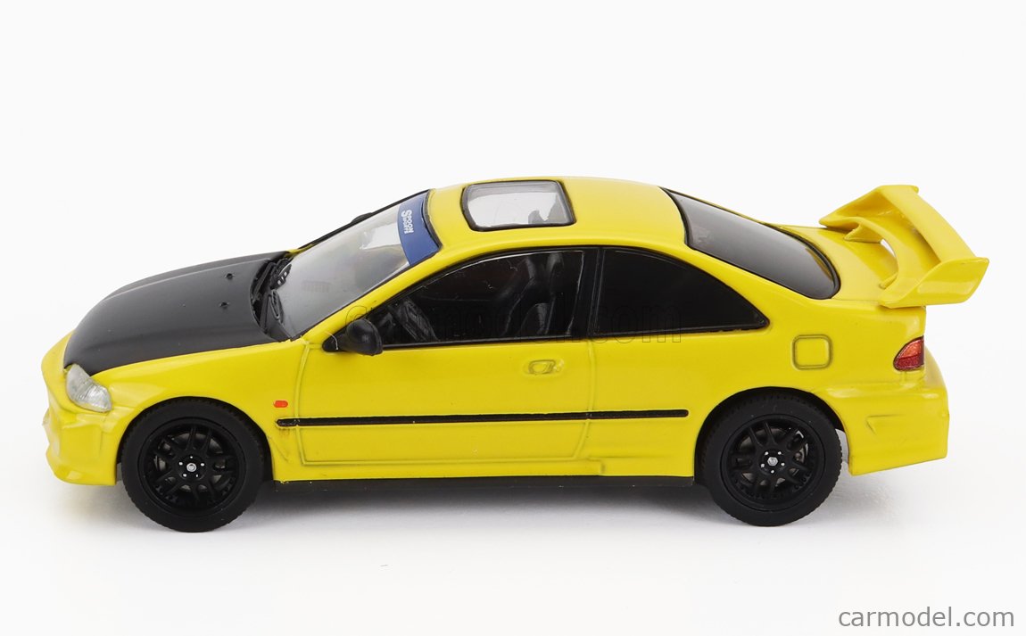 IXO-MODELS CLC528N.22 Scale 1/43 | HONDA CIVIC EJ1 COUPE 1995 YELLOW BLACK