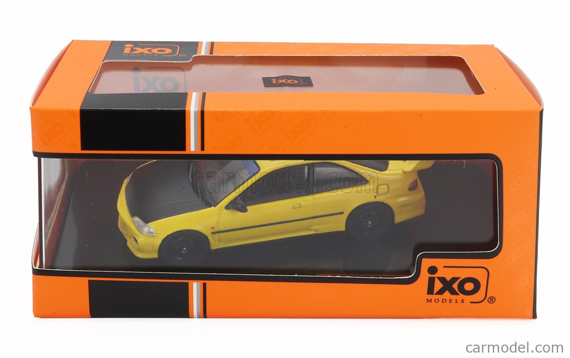 IXO-MODELS CLC528N.22 Scale 1/43 | HONDA CIVIC EJ1 COUPE 1995 YELLOW BLACK