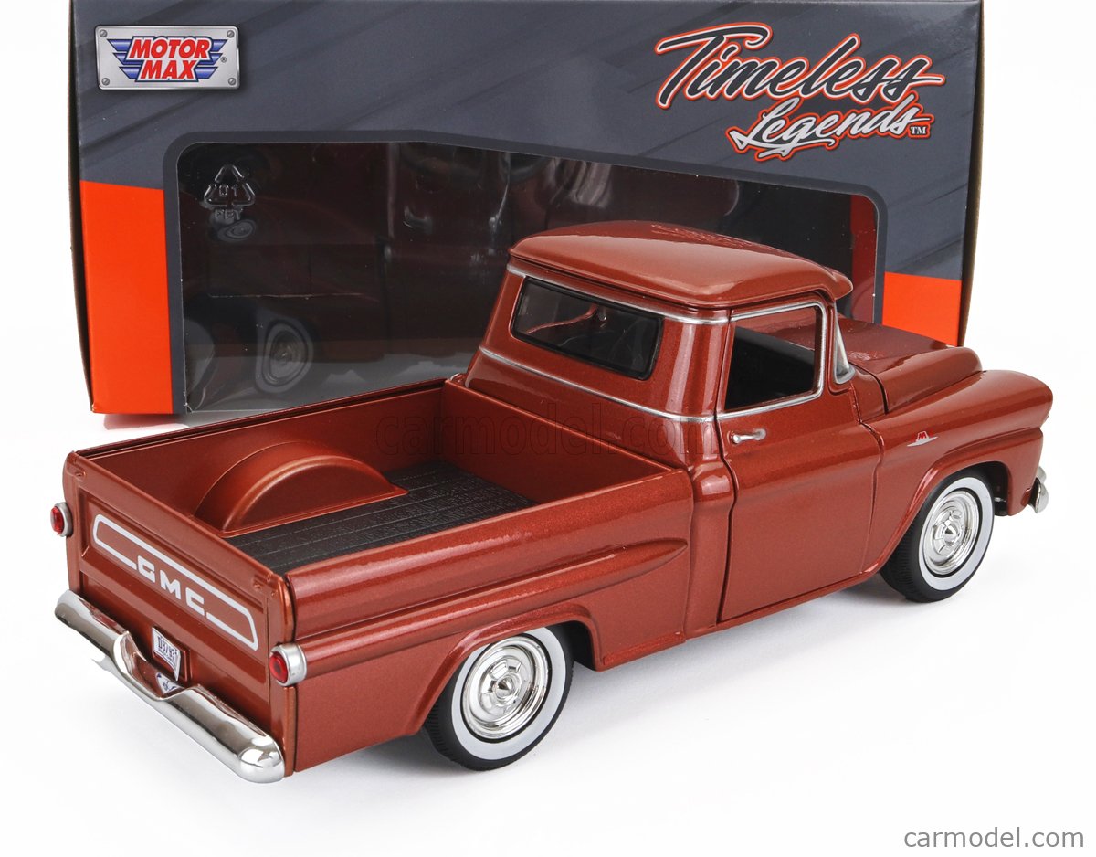 MOTOR-MAX 79385BR Scale 1/24 | GMC 1000 WIDESIDE PICK-UP 1958 BROWN