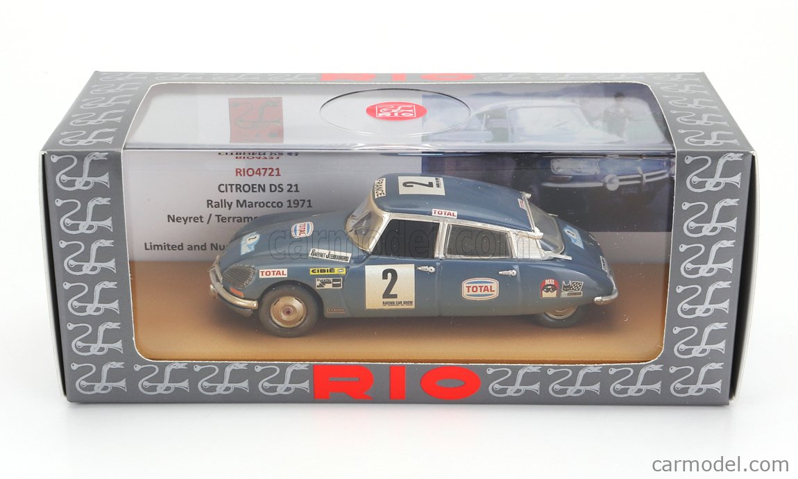 RIO-MODELS 4721 Scale 1/43 | CITROEN DS21 N 2 4th RALLY MAROCCO DIRTY ...