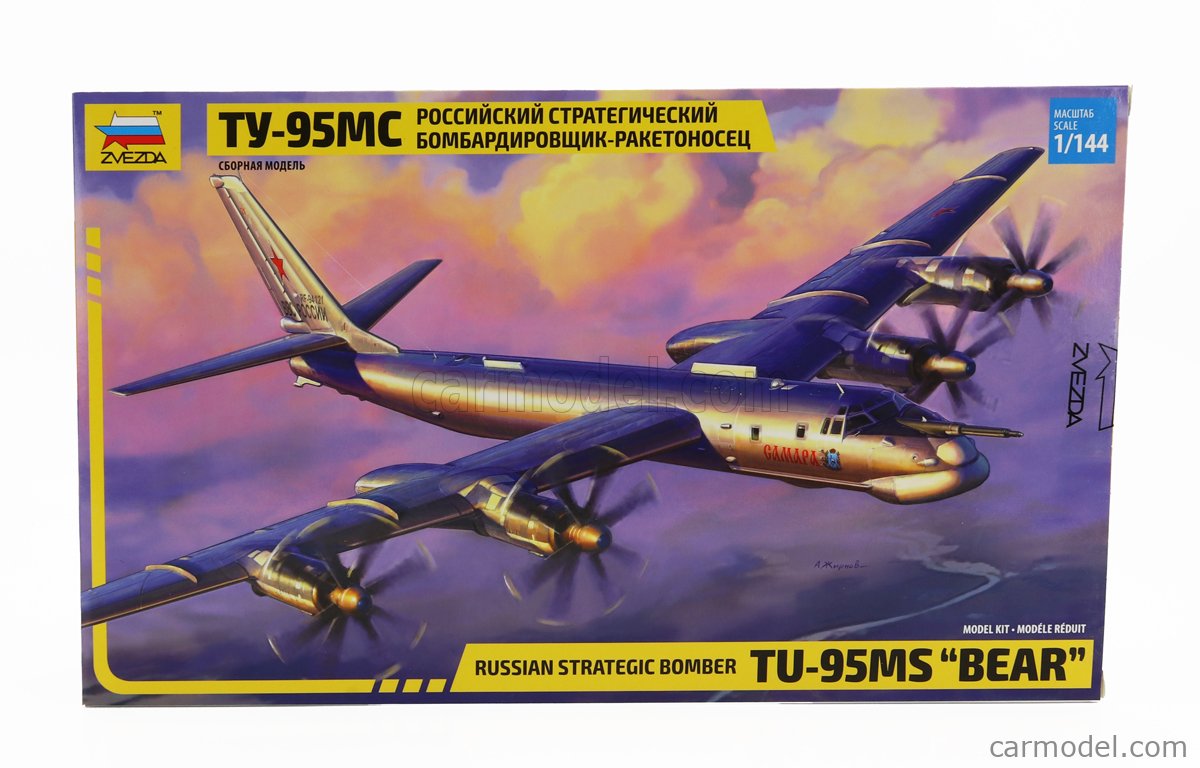 ZVEZDA 7038 Scala 1/144 | TUPOLEV TY-95MS BEAR MILITARY RUSSIAN ...