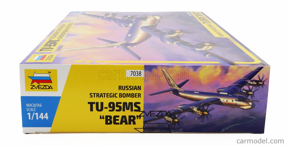 ZVEZDA 7038 Scala 1/144 | TUPOLEV TY-95MS BEAR MILITARY RUSSIAN ...