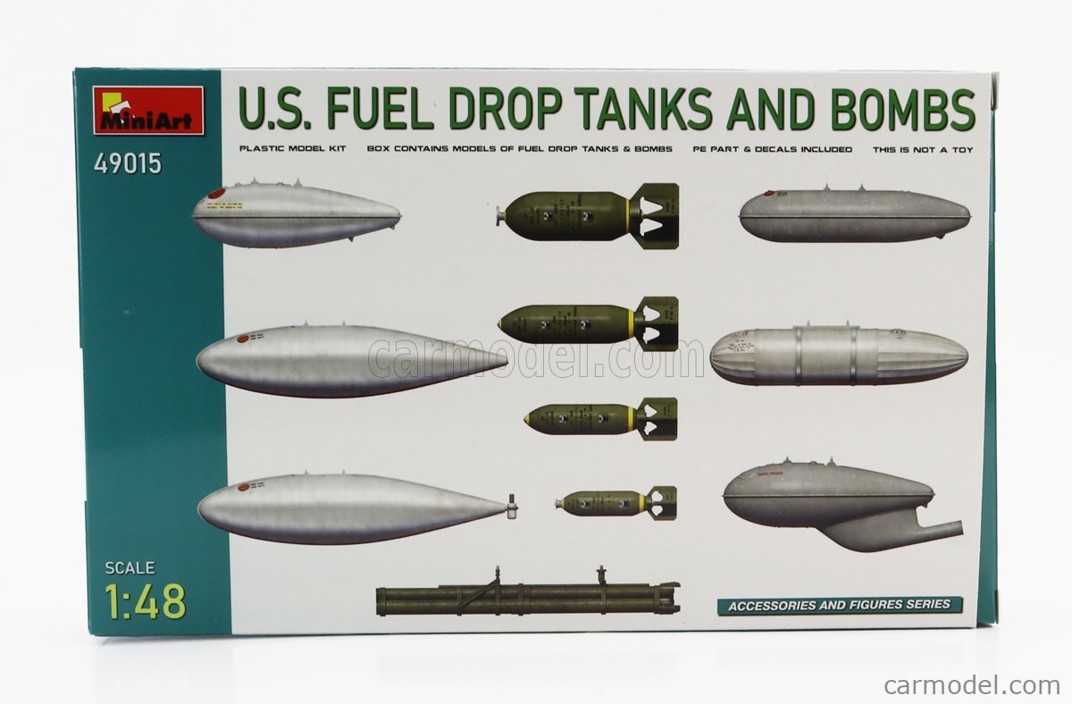 MINIART 49015 Scale 1/48 | ACCESSORIES MILITARY U.S. FUEL DROP TANKS ...
