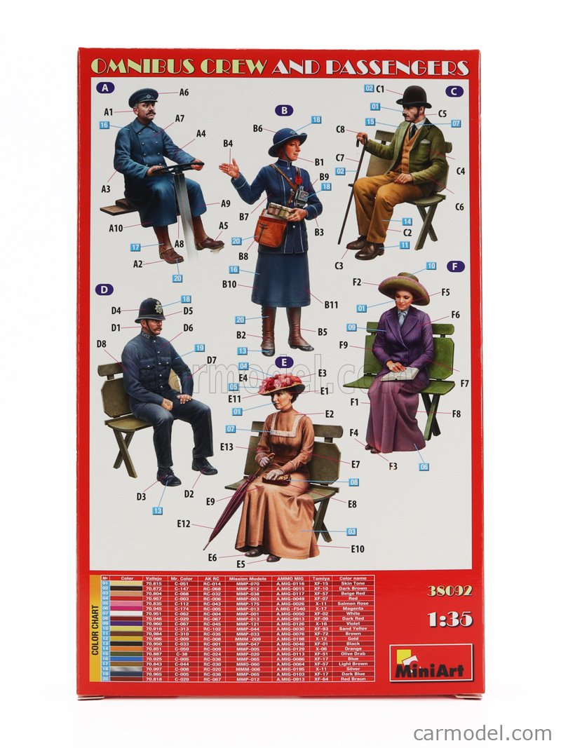 MINIART 38092 Scale 1/35 | FIGURES OMNIBUS CREW AND PASSENGERS