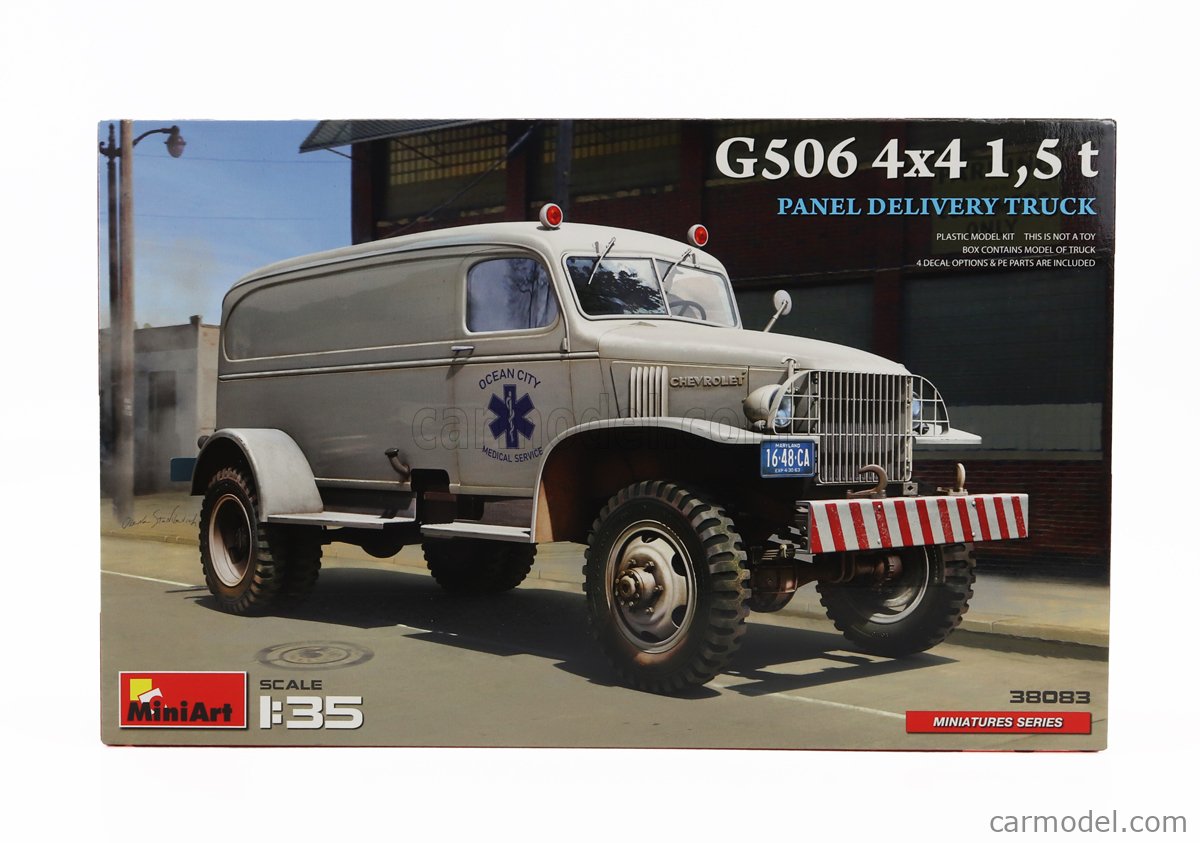 MINIART 38083 Scale 1/35 | CHEVROLET G506 1.5t 4x4 PANEL DELIVERY TRUCK ...