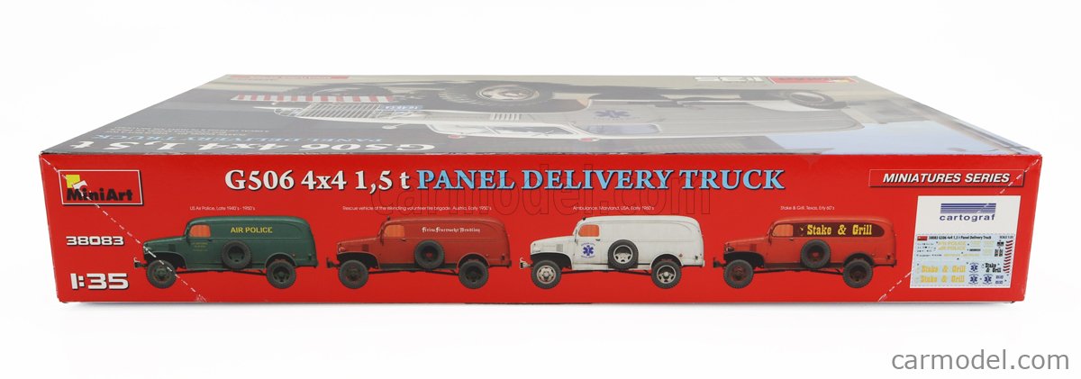MINIART 38083 Scale 1/35 | CHEVROLET G506 1.5t 4x4 PANEL DELIVERY TRUCK ...