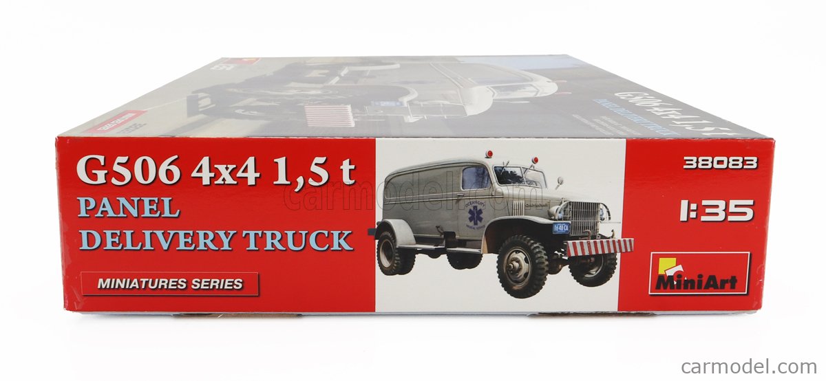MINIART 38083 Scale 1/35 | CHEVROLET G506 1.5t 4x4 PANEL DELIVERY TRUCK MEDICAL SERVICE ...
