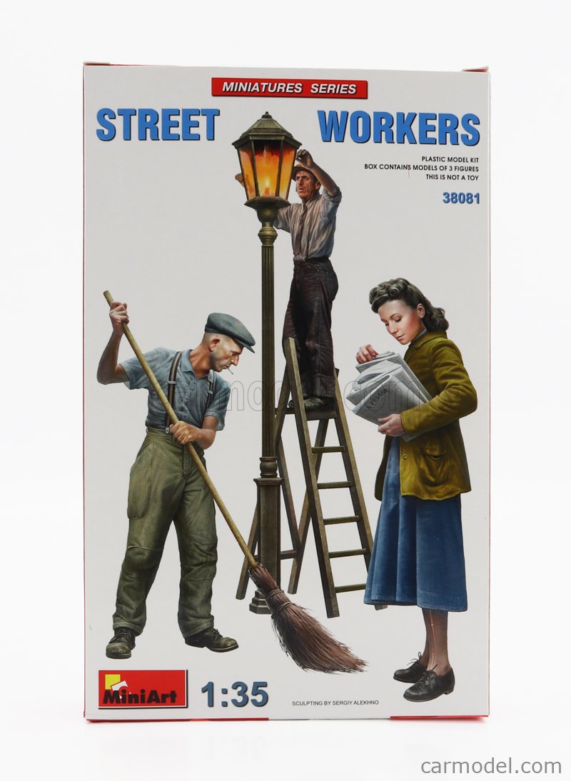 MINIART 38081 Escala 1/35 | FIGURES STREET WORKERS