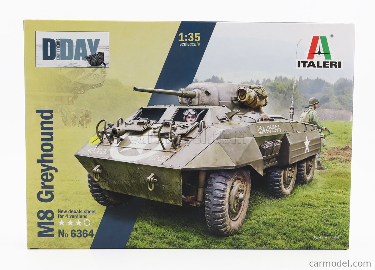 ITALERI IT6364 Scale 1/35 | TRUCK TANK M8 GREYHOUND MILITARY 1945