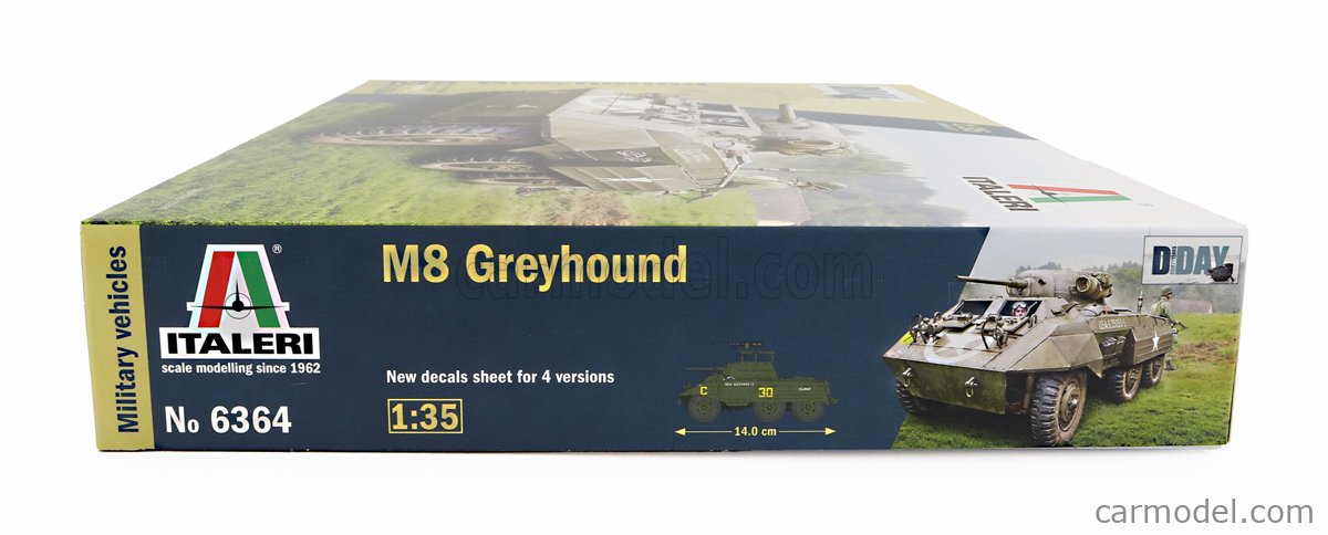 ITALERI IT6364 Scale 1/35 | TRUCK TANK M8 GREYHOUND MILITARY 1945