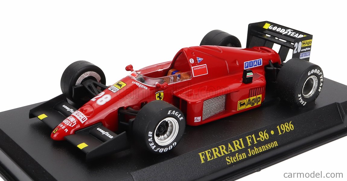 EDICOLA FERF1COL055 Scale 1/43 | FERRARI F1 86 N 28 SEASON 1986 STEFAN ...