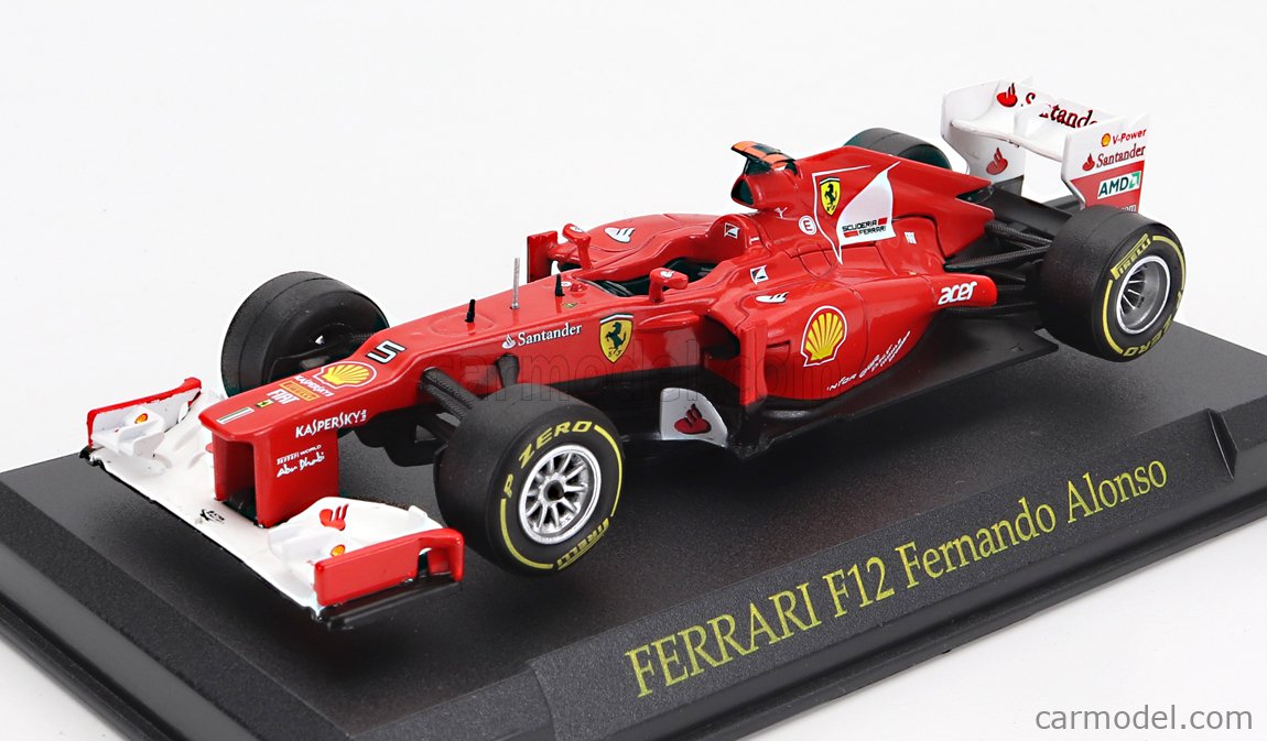 EDICOLA FERF1COL088 Echelle 1/43 | FERRARI F1 F12 N 5 SEASON 2012 FERNANDO ALONSO RED