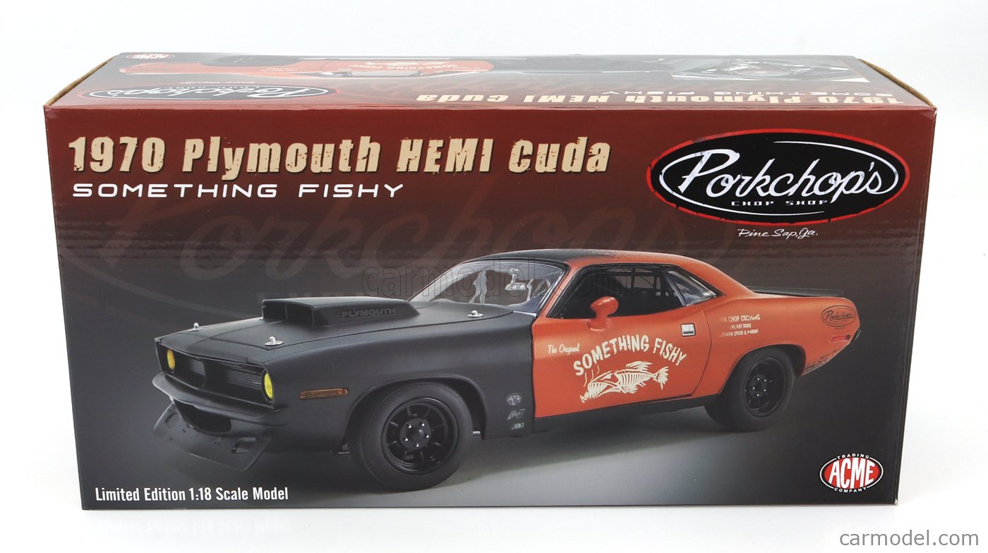 ACME-MODELS A1806131 Scale 1/18 | PLYMOUTH HEMI CUDA COUPE PORK CHOP'S ...