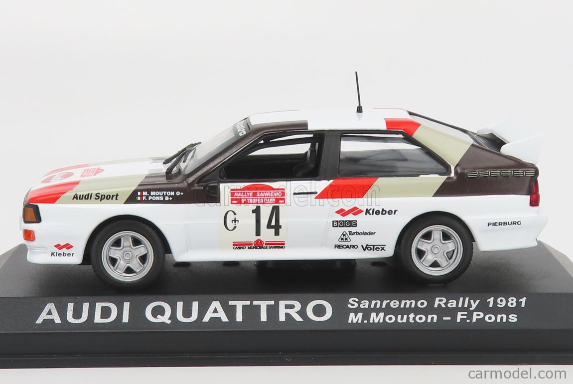 EDICOLA RCOL037 Scale 1/43 | AUDI QUATTRO AUDI SPORT N 14 WINNER RALLY ...