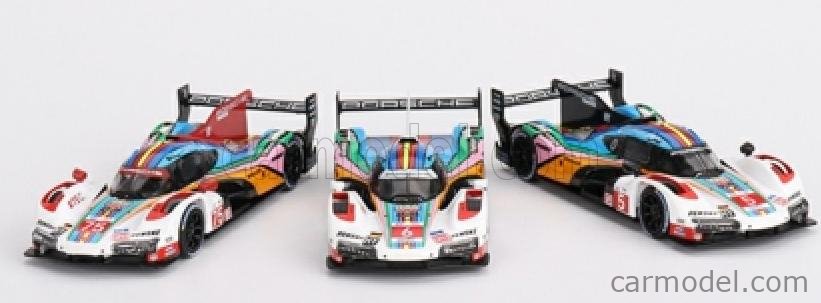 MINI-GT MGTS0011 Scale 1/64 | PORSCHE SET 3X 963 9RD 4.6L TURBO V8 TEAM ...