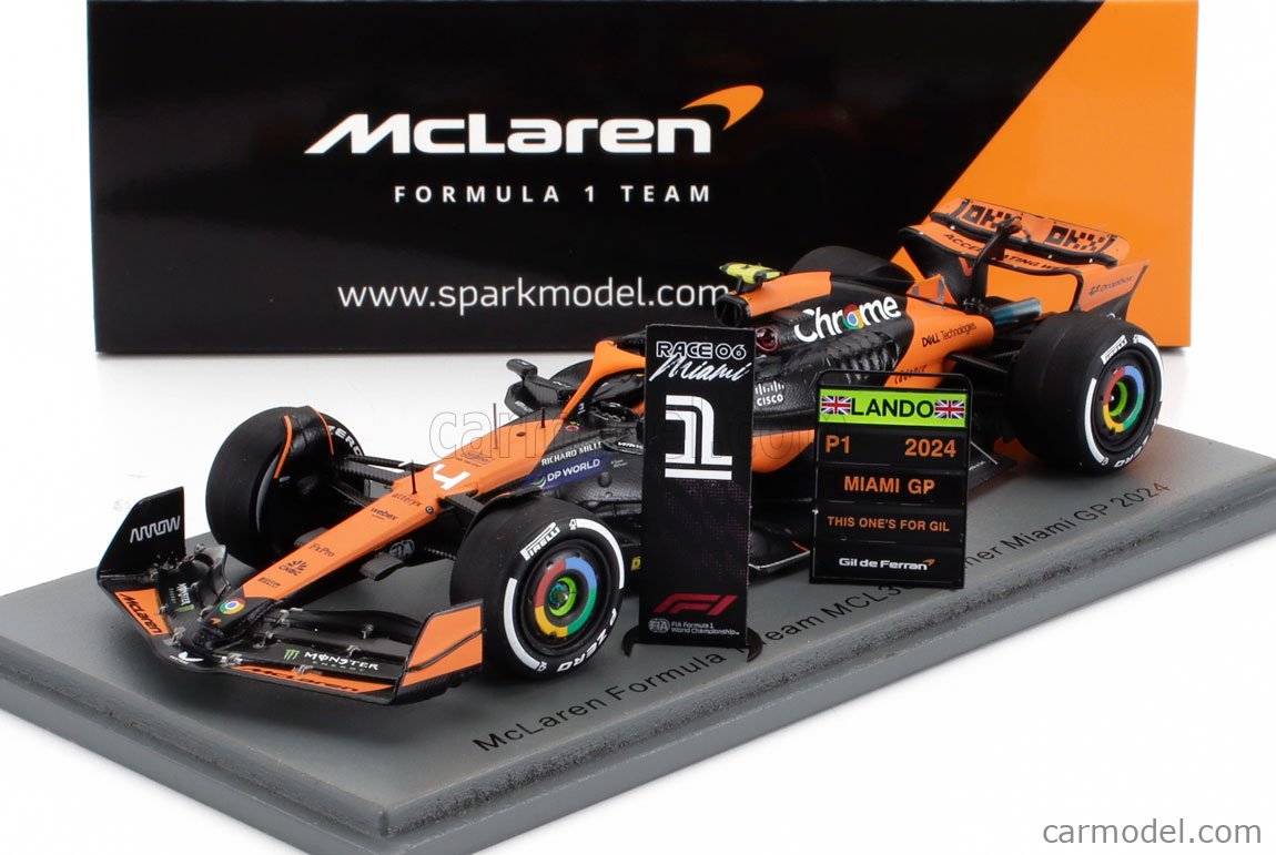 SPARK-MODEL S9523 Scale 1/43 | McLAREN F1 MCL38 TEAM MCLAREN N 4 WINNER ...