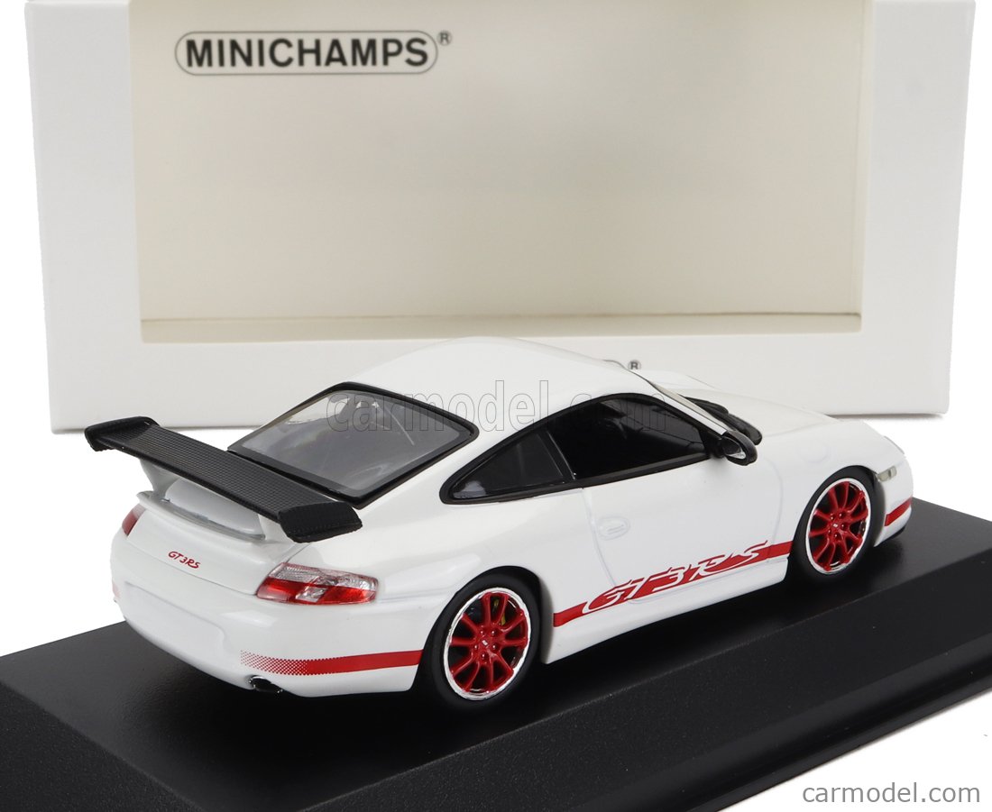 MINICHAMPS 403062028 Scale 1/43 | PORSCHE 911 996 GT3 RS COUPE 2003 WHITE RED